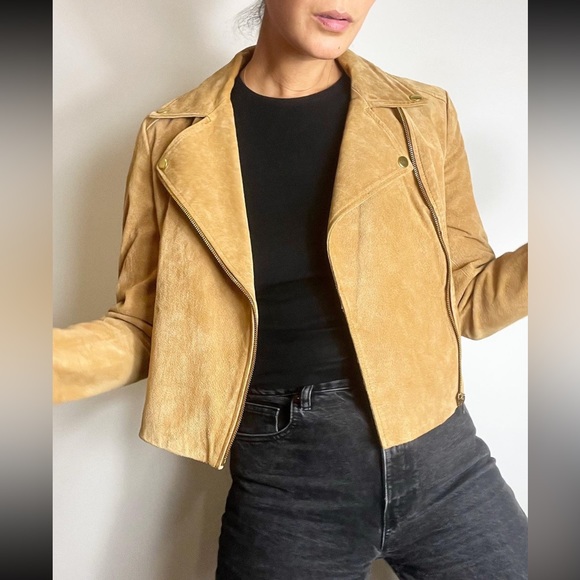 Jackets & Coats | Vintage Suede Cropped Moto Jacket | Poshmark